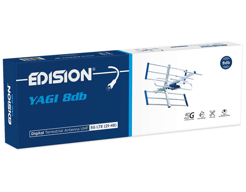 ΕΠΙΓΕΙΕΣ ΚΕΡΑΙΕΣ / UHF - LTE / ΚΕΡΑΙΑ YAGI 8db 5G 21-48