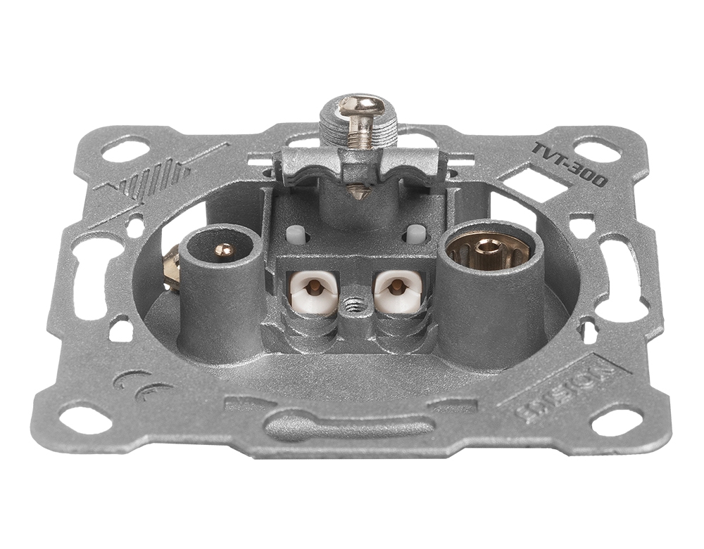 WALL SOCKETS / THREE-WAY / OUTLET KIT 3-Hole TV-R-SAT Through TVK-800