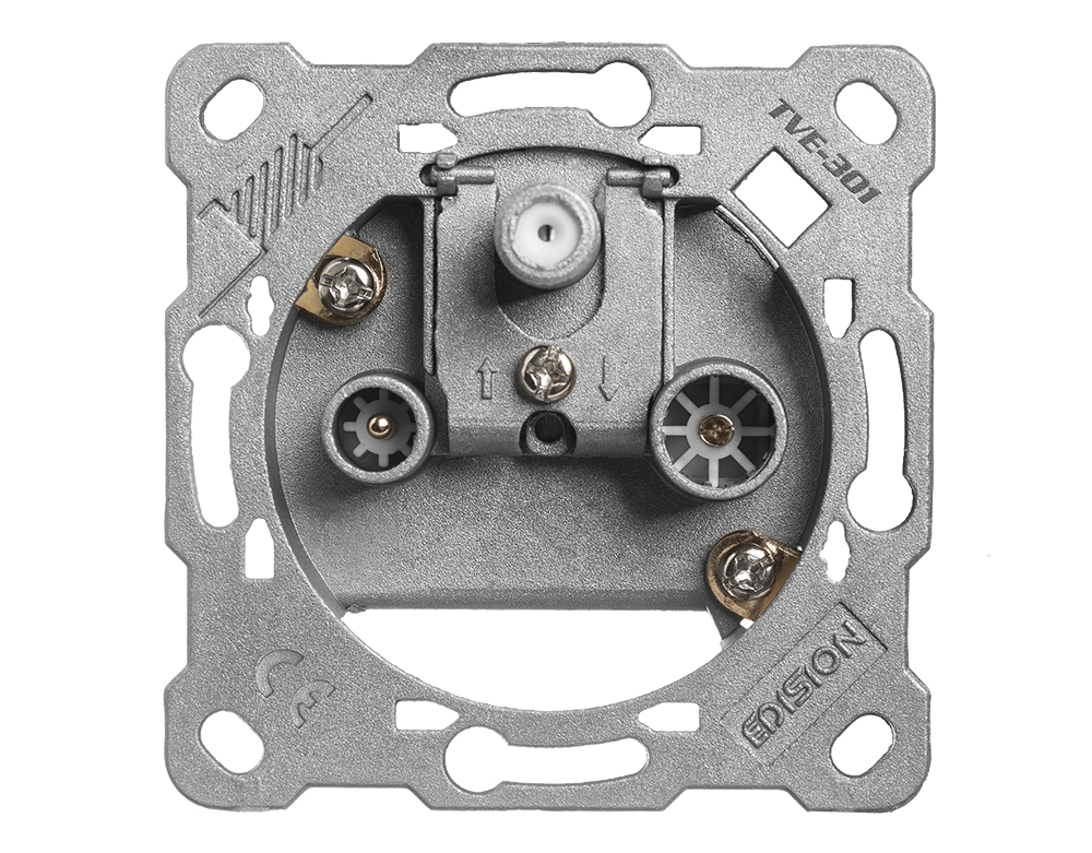WALL SOCKETS / THREE-WAY / OUTLET KIT 3-Hole TV-R-SAT End TVK-801