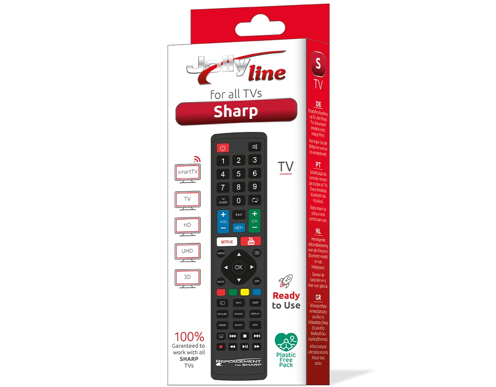 REMOTE CONTROLS / REPLACEMENT / JL1706 RCU JollyLine Replacement SHARP