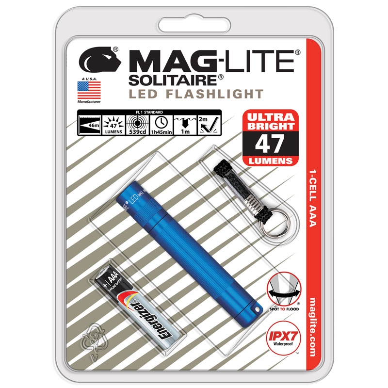 MAGLITE / SOLITAIRE / SJ3A116 Φακός MAGLITE Solitaire AAA LED μπλε