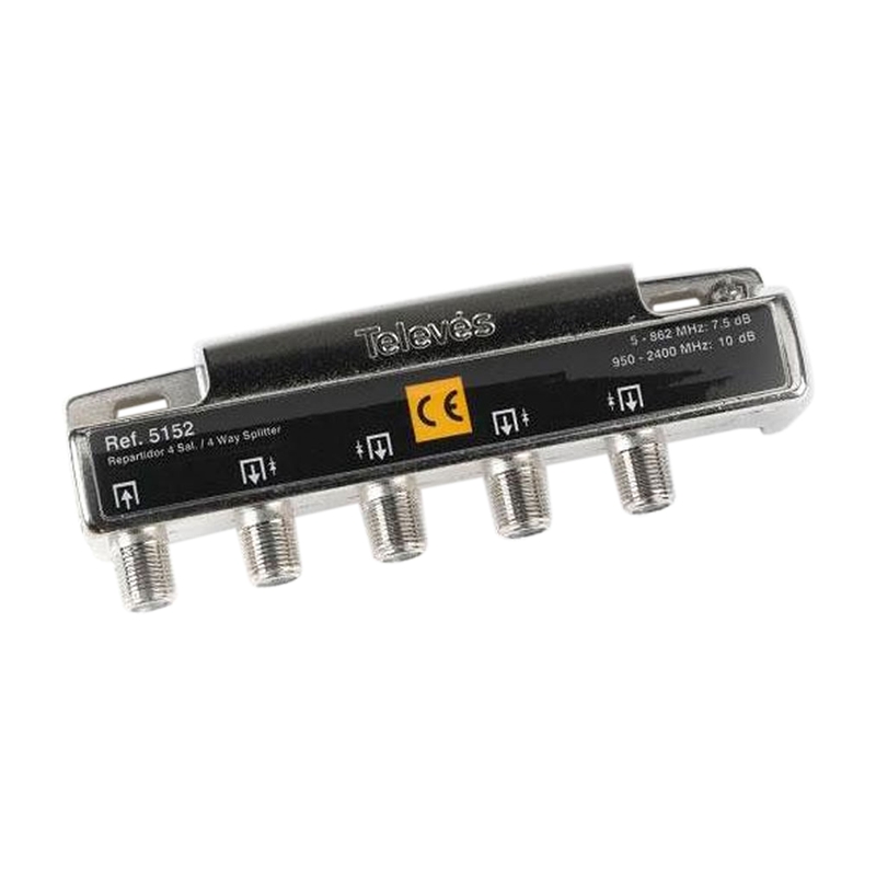 ΔΙΑΚΛΑΔΩΤΕΣ / F ALL BAND DC / 5152 splitter 4 ways F 5-2400 MHz DC pass