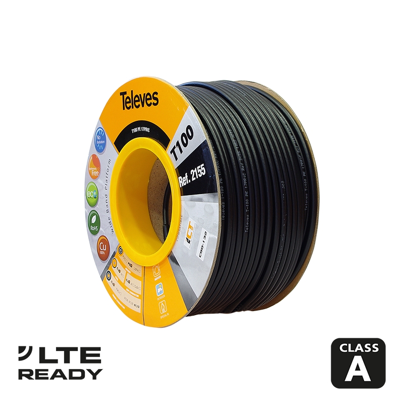 CABLES / COAXIAL / 2155 T-100 Cu black PE