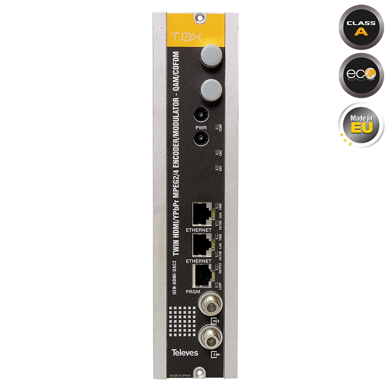 Τ.0Χ HEADEND / T.OX MODULATOR / 563832 T.0X TWIN Modulator HDMI/AV to ...