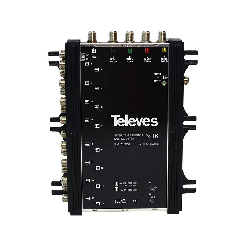 MULTISWITCHES / TELEVES MULTISWITCHES / 714001 MULTISWITCH 5x16 TERMINAL