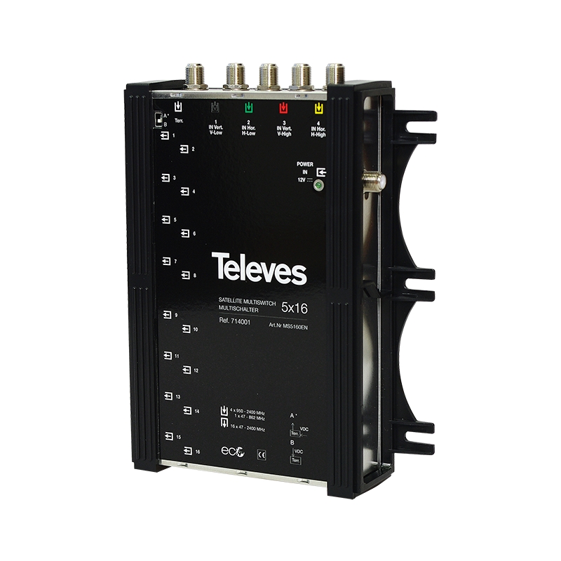 MULTISWITCHES / TELEVES MULTISWITCHES / 714001 MULTISWITCH 5x16 TERMINAL